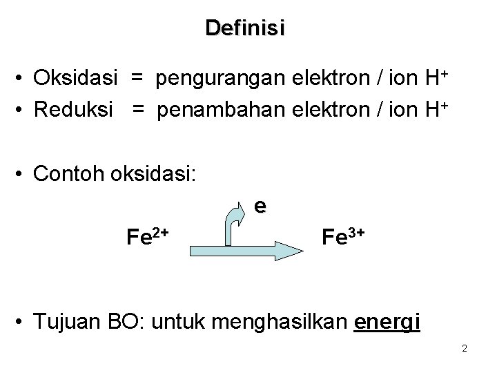 BIOLOGI OKSIDASI RESPIRASI SEL Dra Yustini Alioes MSi