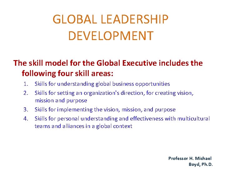 Slides for building a International Management group project
