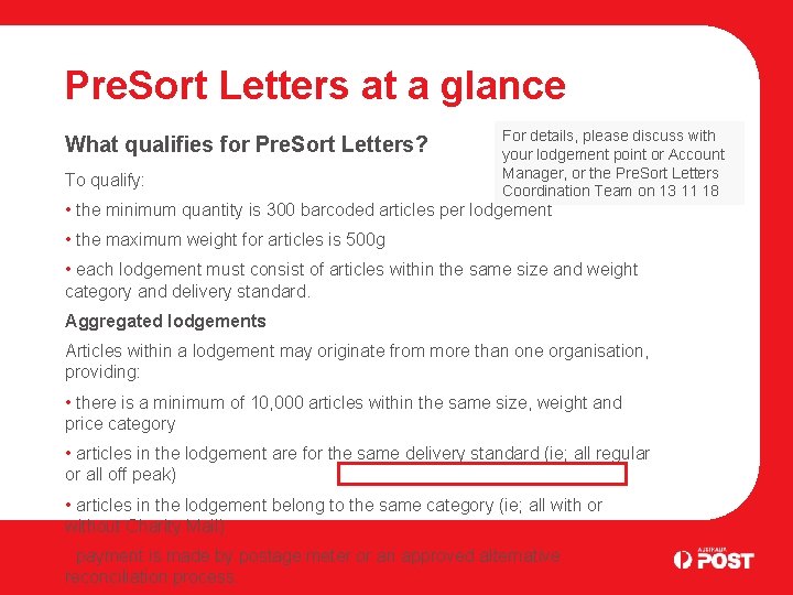 Pre Sort Letters Basics Business Letter Services Introduction