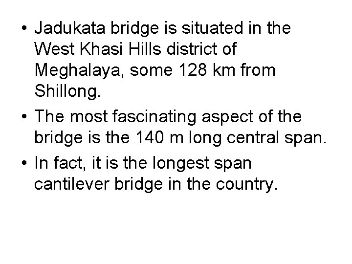TYPES OF BRIDGES BEAM BRIDGE The beam type