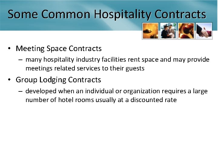 Laws and Contracts In the Hospitality Industry Laws