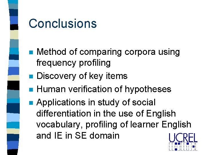 Comparing Corpora using Frequency Profiling Paul Rayson and