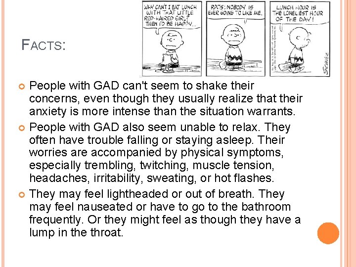 GENERALIZED ANXIETY DISORDER GAD By Astrid Zamora Crystal