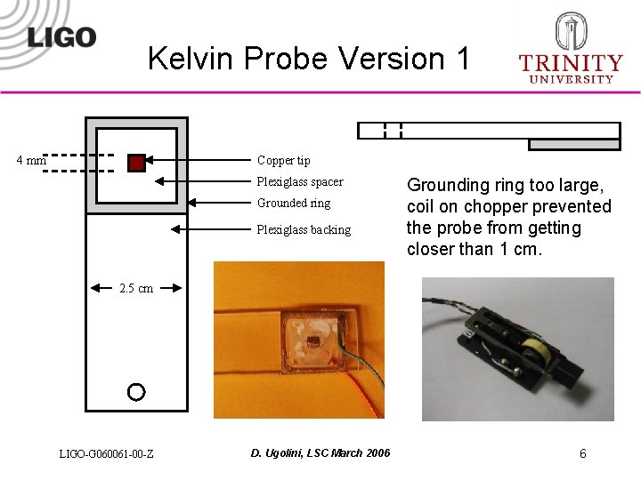 Developing a Kelvin Probe for Measuring Surface Charge