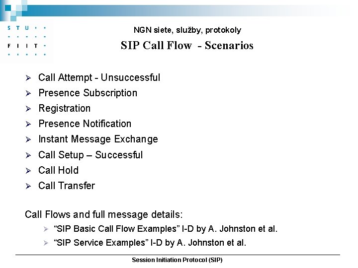 NGN siete sluby protokoly Introduction to SIP protocol