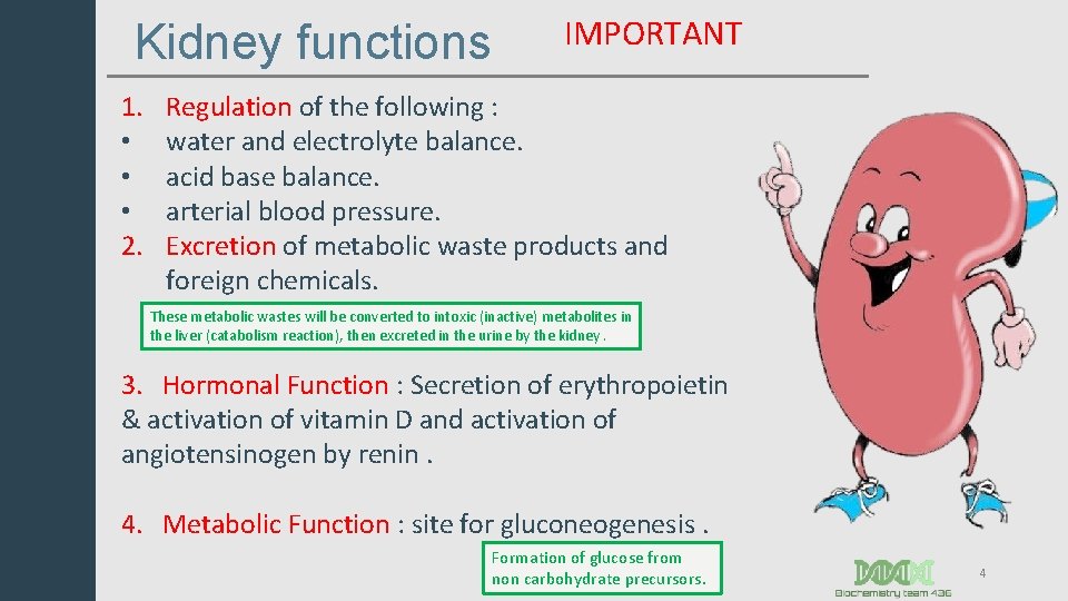 Biochemistry Kidney Function Test Worrying doesnt take away