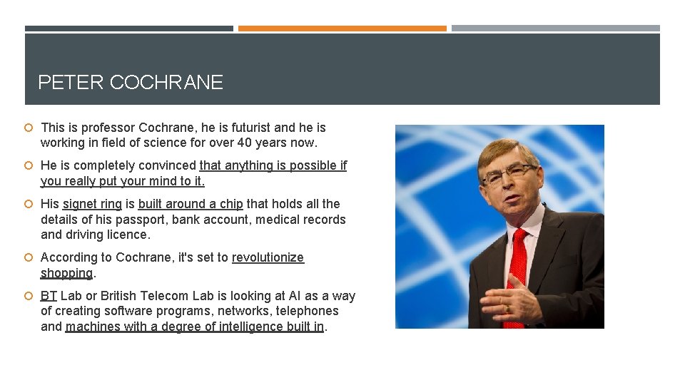 THE FUTURE OF IT AREA OF IT In