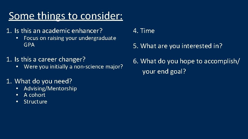 PostBac vs Masters Joanne Snapp MSED Director of