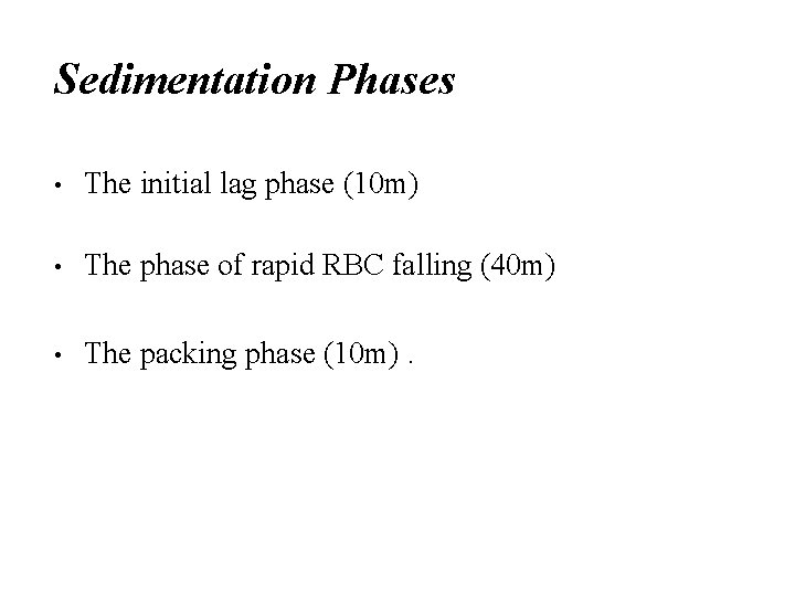 Erythrocyte sedimentation rate ESR is a nonspecific test