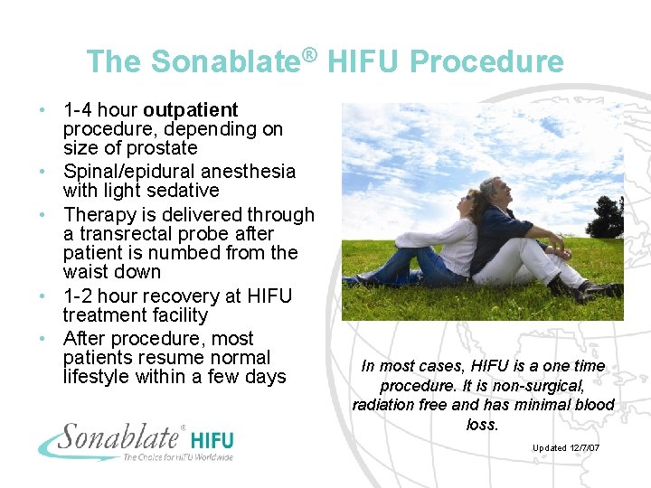 High Intensity Focused Ultrasound Sonablate HIFU A Non