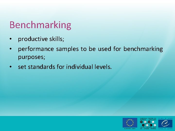 European Centre for Modern Languages and European Commission