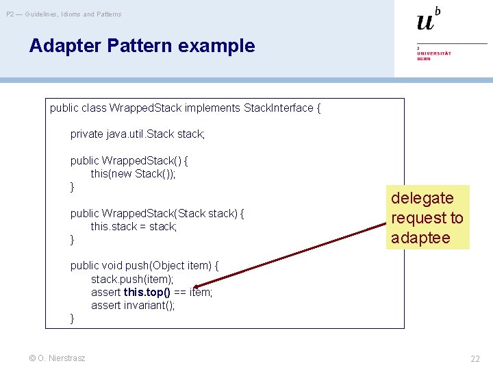 9 Guidelines Idioms and Patterns P 2 Guidelines