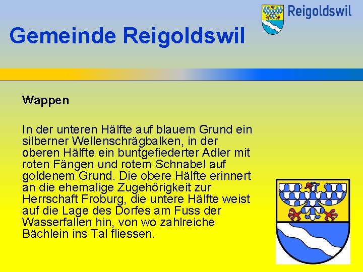 Gemeinde Reigoldswil Herzlich willkommen im Fnflibertal Gemeinde ...