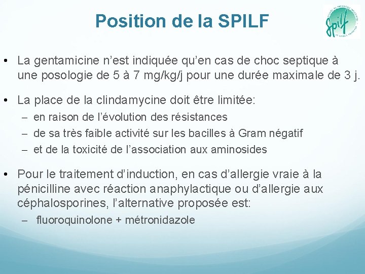 Prise en charge des Infections Gnitales Hautes A