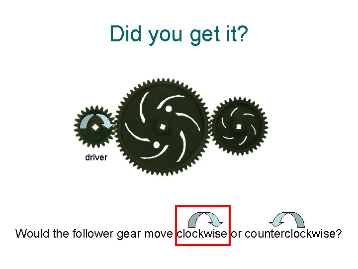 Gears VEX Agenda gear testing apparatus Essential Terminology