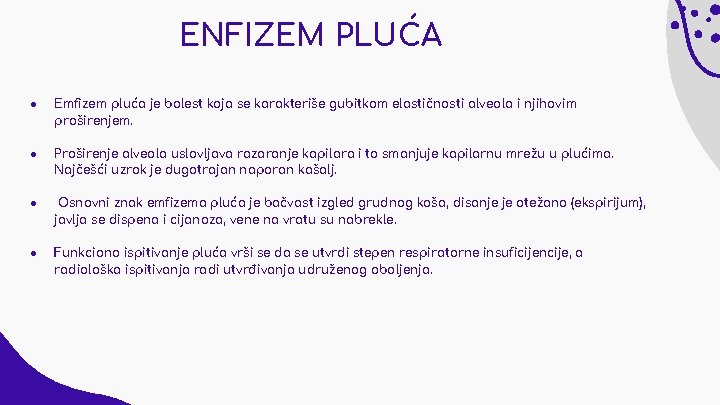 J U Srednja medicinska kola Sarajevo RESPIRATORNI SISTEM