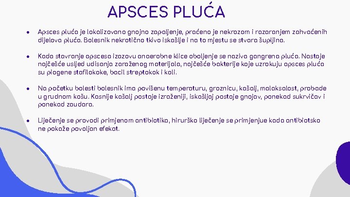 J U Srednja medicinska kola Sarajevo RESPIRATORNI SISTEM