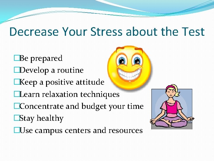 Dont Stress Over the Test Kendal Moses Carol