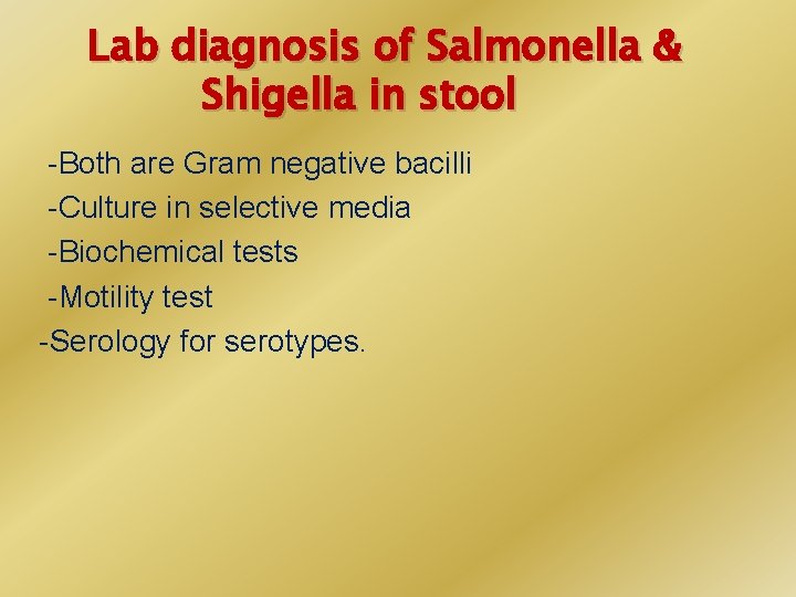 SALMONELLA SHIGELLA GIT BLOCK Prof Ali Somily Prof