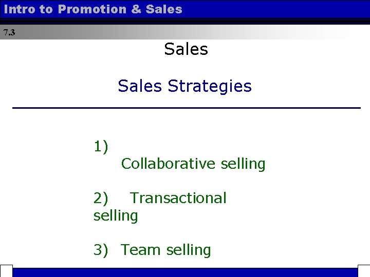 Lesson 7 3 Sales Strategies Skills Techniques Intro