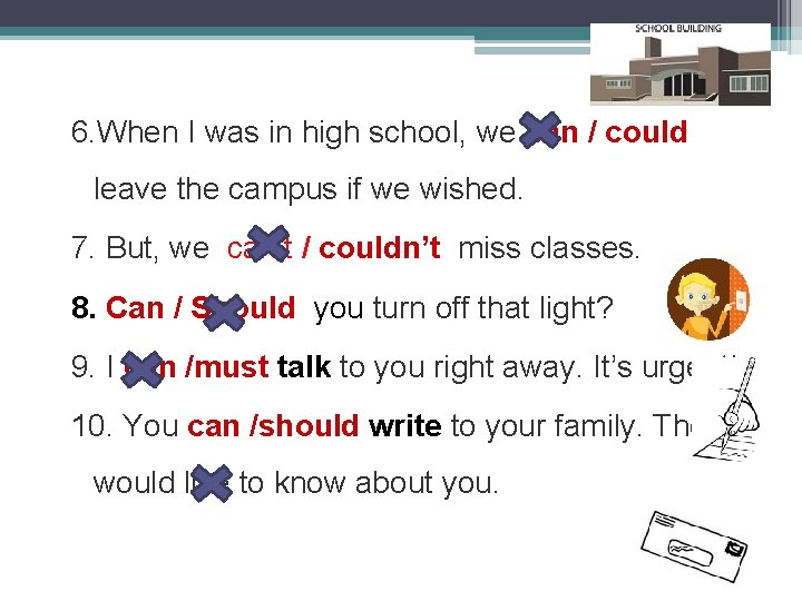 Modal verbs Modal verbs must should can could