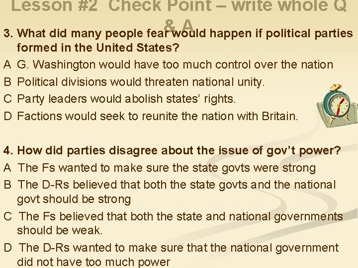 Unit 6 Lesson 1 What domestic policy steps