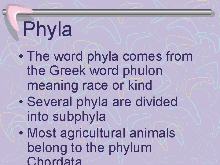 Classification of Agricultural Animals Organisms Identified grouped and