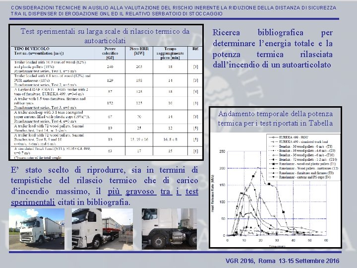 CONSIDERAZIONI TECNICHE IN AUSILIO ALLA VALUTAZIONE DEL RISCHIO