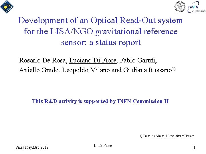 Development of an Optical ReadOut system for the