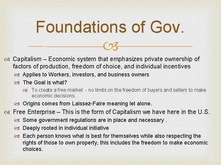 Foundations in Government and its Origins What is