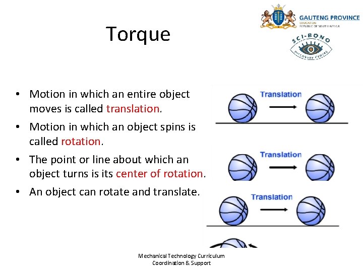 Grade 11 Forces moment and torque Definition of