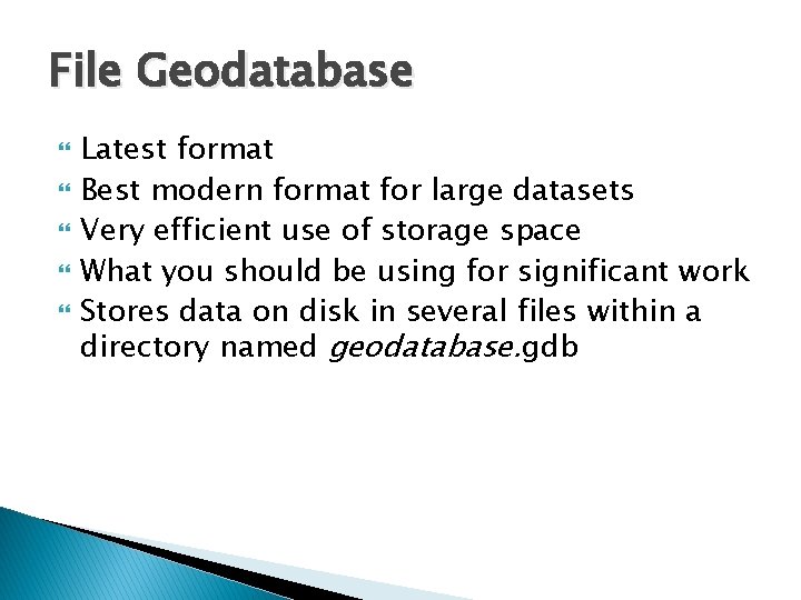 ESRI Geodatabases MingChun Lee Terminology dataset data layer