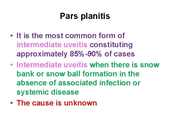 In the name of god Intermediate uveitis Hamid