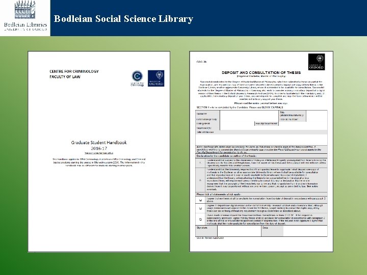 Bodleian Social Science Library Plagiarism Referencing and Library
