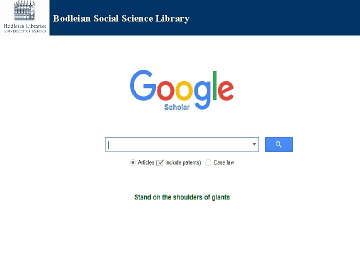 Bodleian Social Science Library Plagiarism Referencing and Library