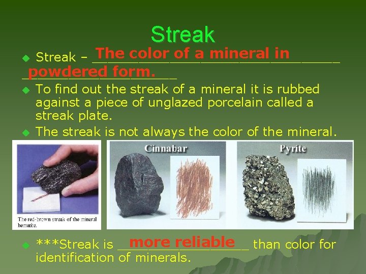 Identifying Minerals Chapter 3 Section 2 Objectives u