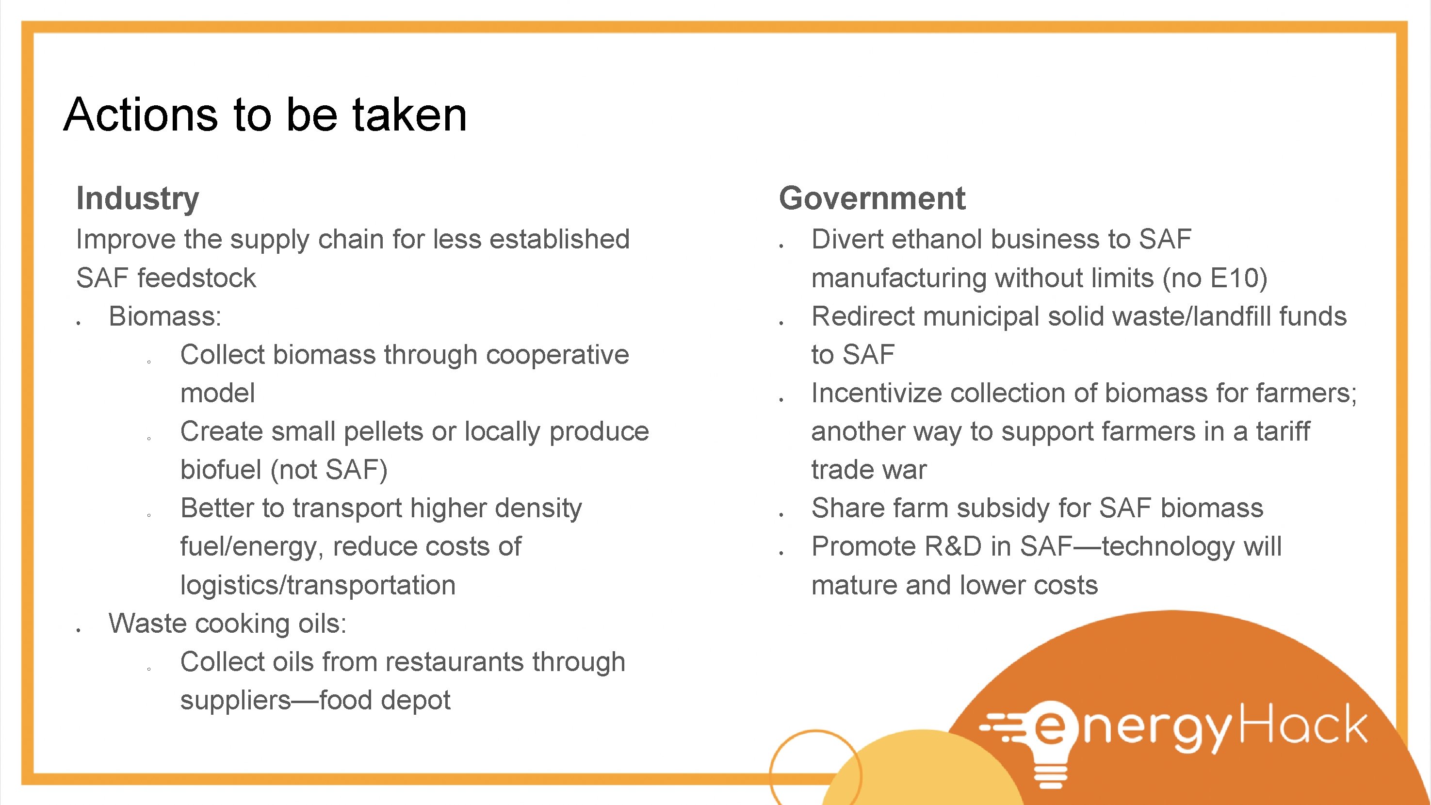 Energy Miles Challenge Overview SAF industry background 1