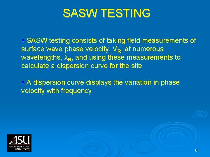 Shear Wave Velocity Profiling Using Simplified Equipment Sponsored