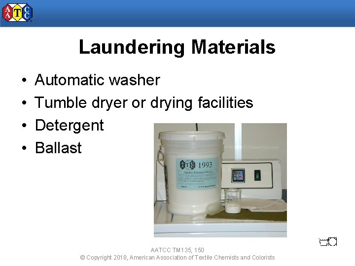 AATCC TM 135 2018 Dimensional Changes of Fabrics