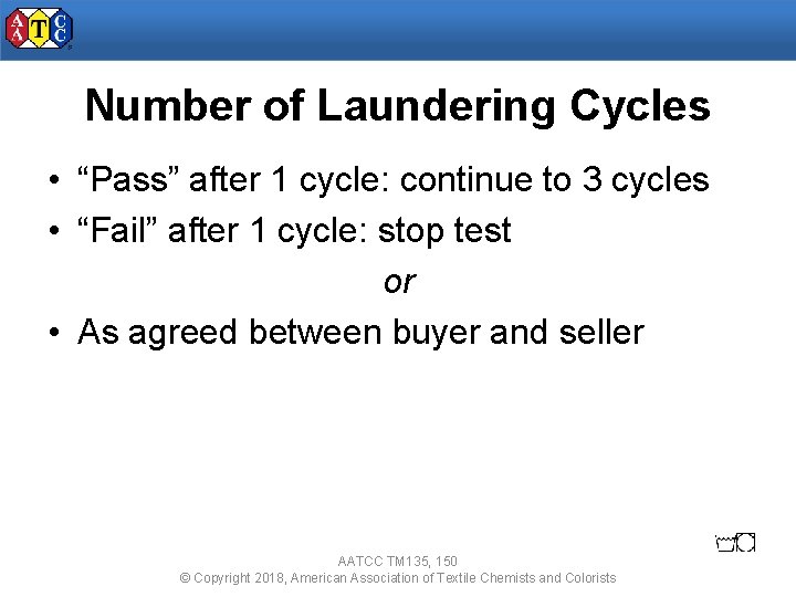 AATCC TM 135 2018 Dimensional Changes of Fabrics