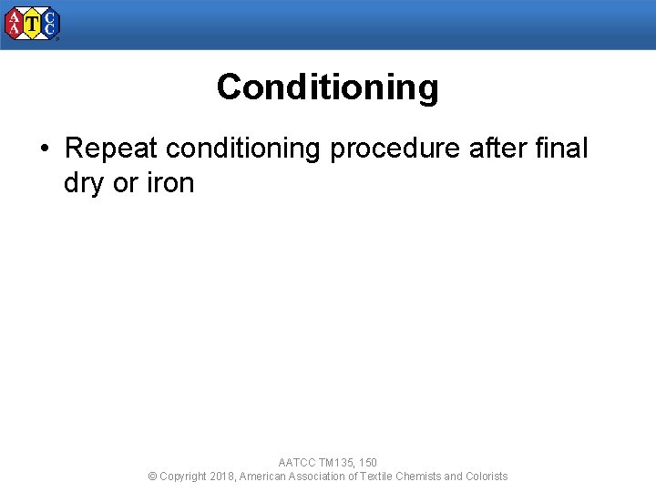 AATCC TM 135 2018 Dimensional Changes of Fabrics