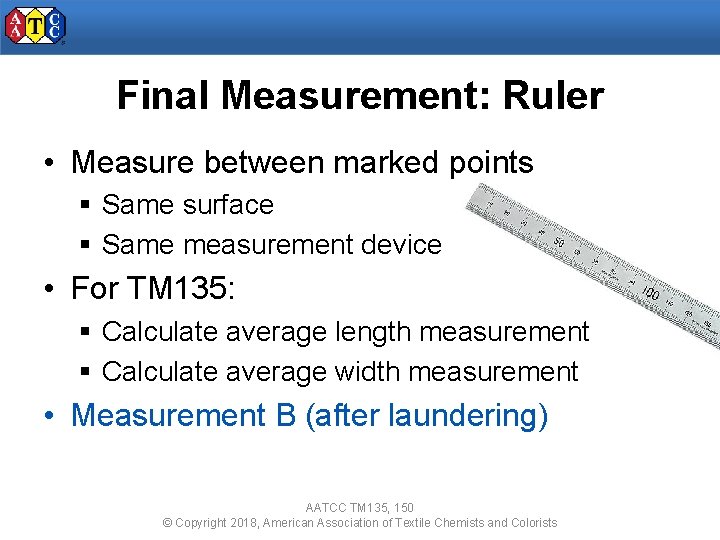 AATCC TM 135 2018 Dimensional Changes of Fabrics