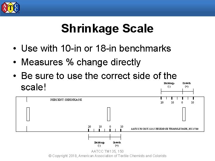 AATCC TM 135 2018 Dimensional Changes of Fabrics