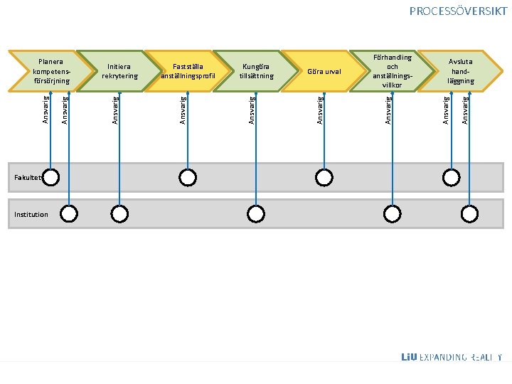Processbeskrivning Rekrytering av lrare vid Linkpings universitet Vren