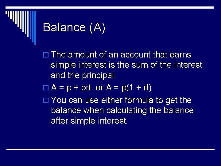 Simple and Compound Interest Lesson 7 7 OBJ