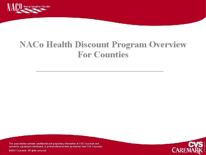 NACo Health Discount Program Overview For Counties This