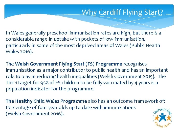 Improving immunisation uptake in the preschool population in