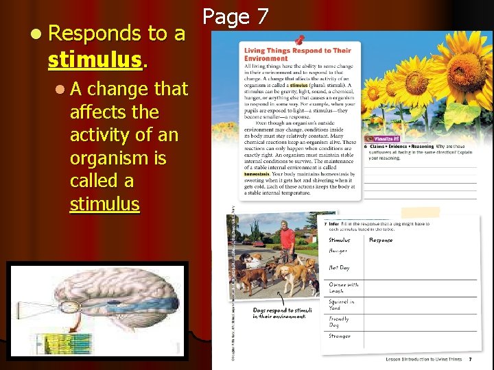 Introduction to Living Things Unit 1 Lesson 1