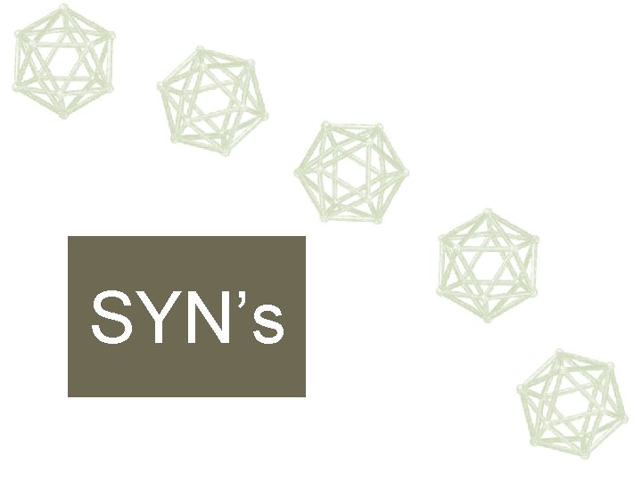 SYNs DEFINIES Syn palavra do grego que significa