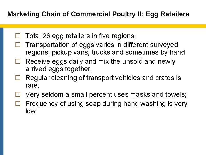 Supply Chain Analysis of Poultry in Bangladesh 1